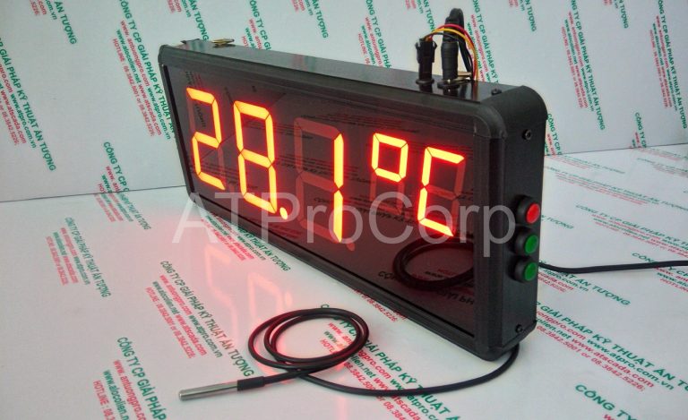 Temperature led display AT-TMT-L -Visual Studio SCADA
