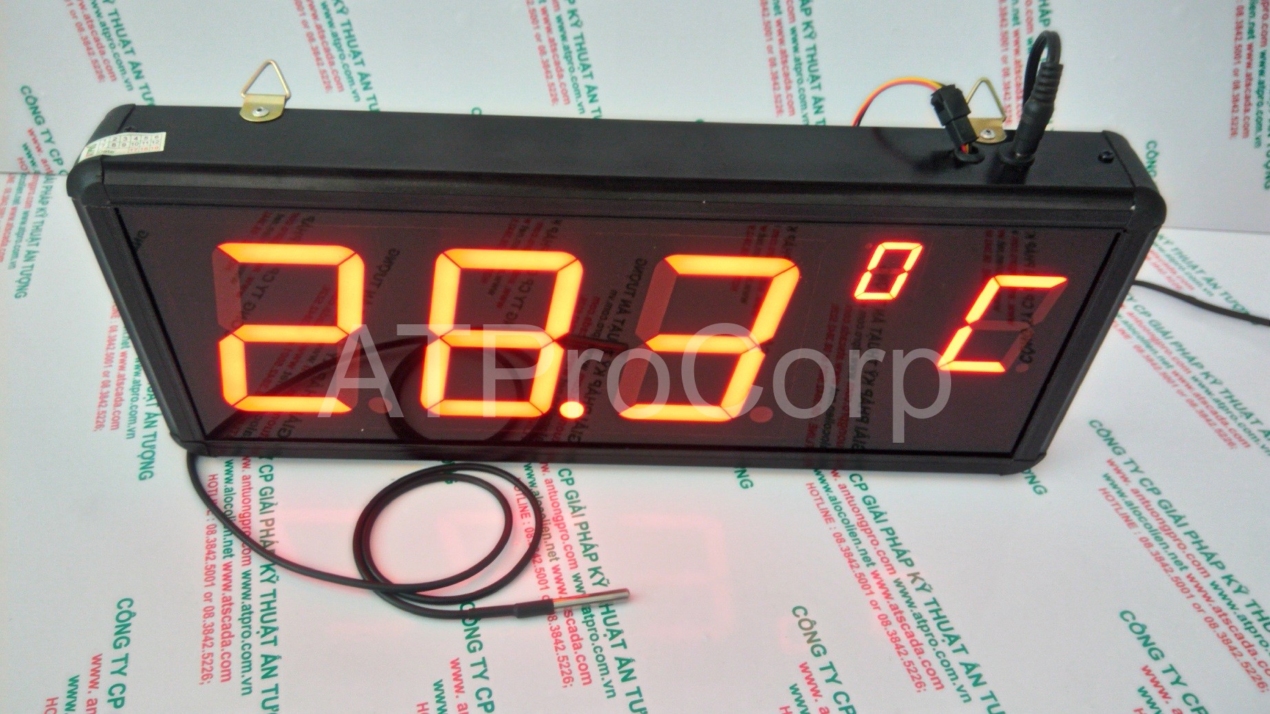 Temperature led display AT-TMT-L -Visual Studio SCADA