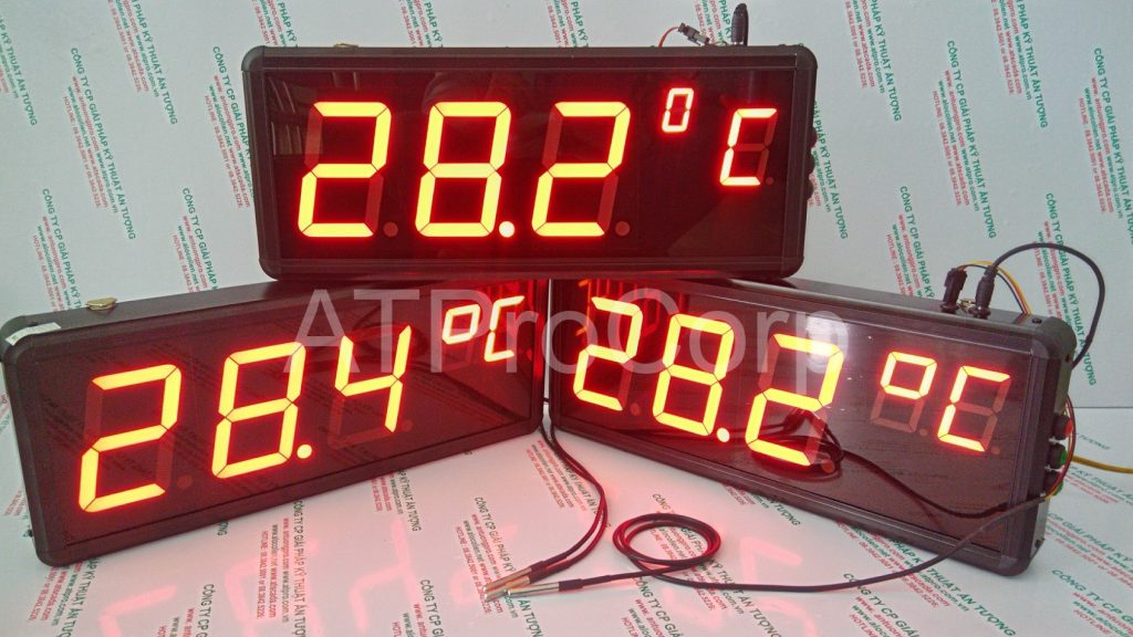 Temperature led display AT-TMT-L -Visual Studio SCADA