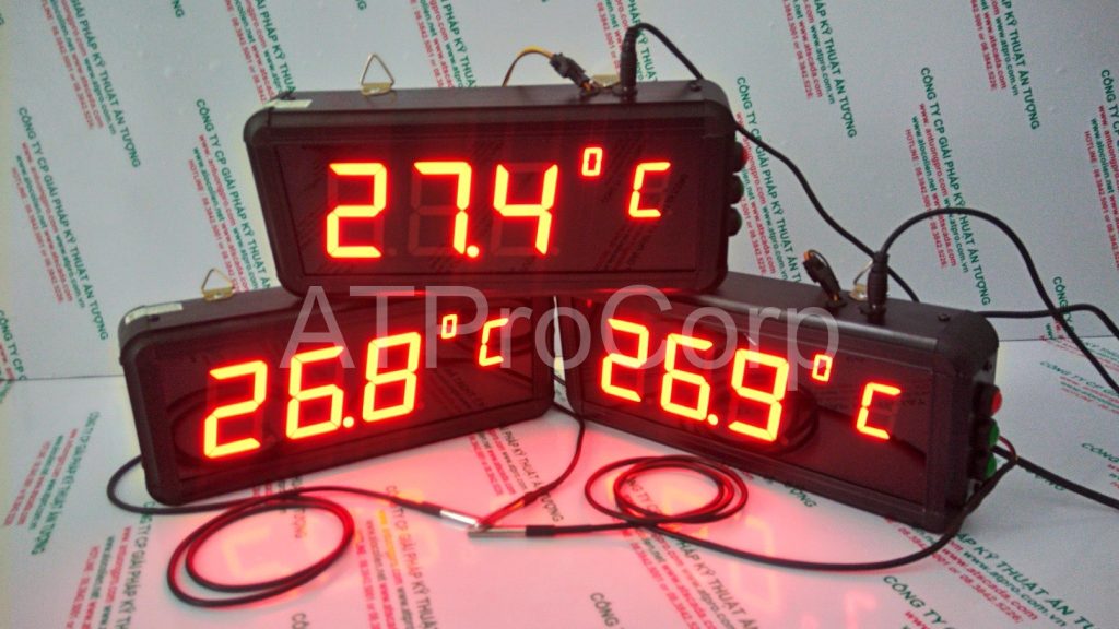 Temperature led display AT-TMT-S -Visual Studio SCADA
