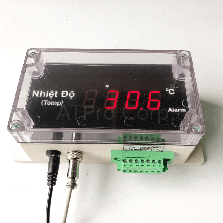 TEMPERATURE LED DISPLAY MODEL AT-TMS3.1-Visual Studio SCADA