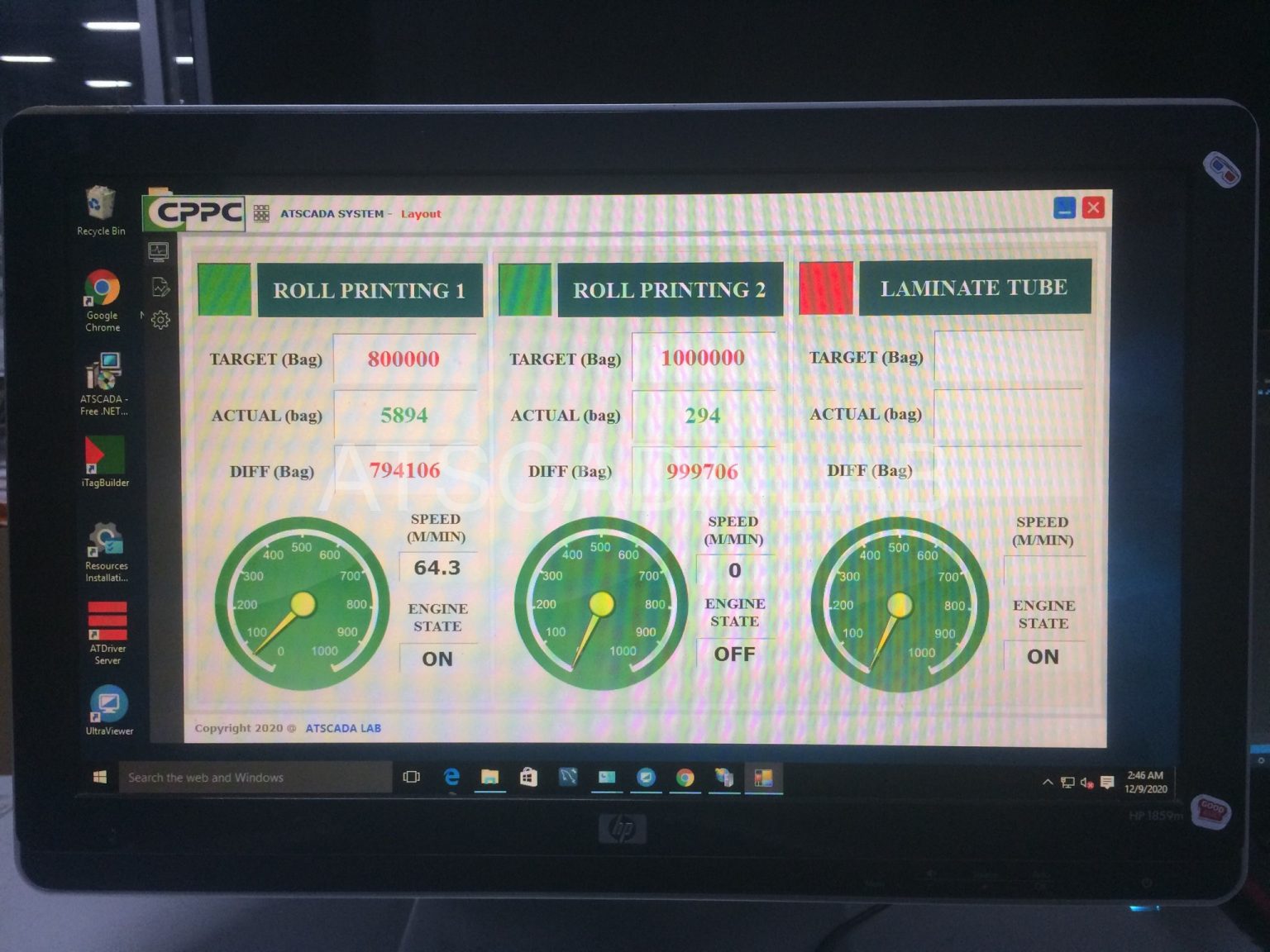 MANUFACTURING MONITORING SYSTEM- CP. PACKAGING