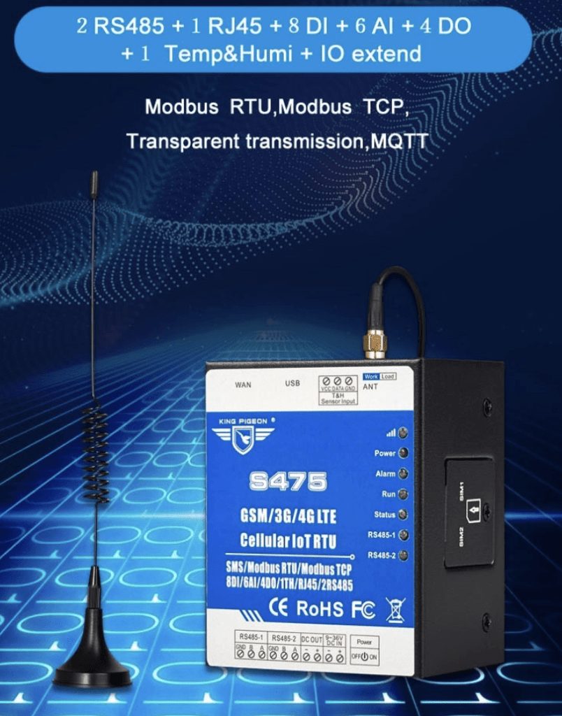 MQTT modbus RTU S475 cổng ethernet IOT M2M-chính hãng