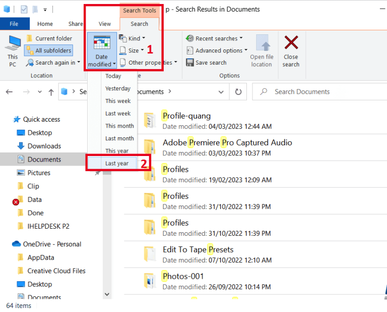 Cách tìm file trong máy tính theo ngày đơn giản
